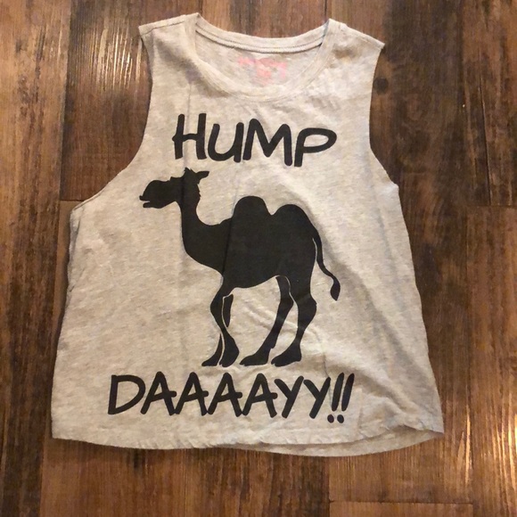 Tops | Graphic Cut Off Crop Top | Poshmark